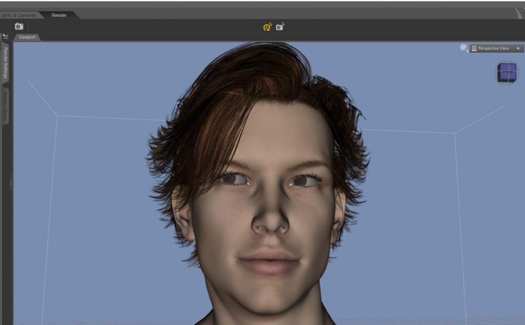 【Daz Studio】10分でワイルド美青年の顔アップ | 【 マンガ×AI 】マンガロイドjp