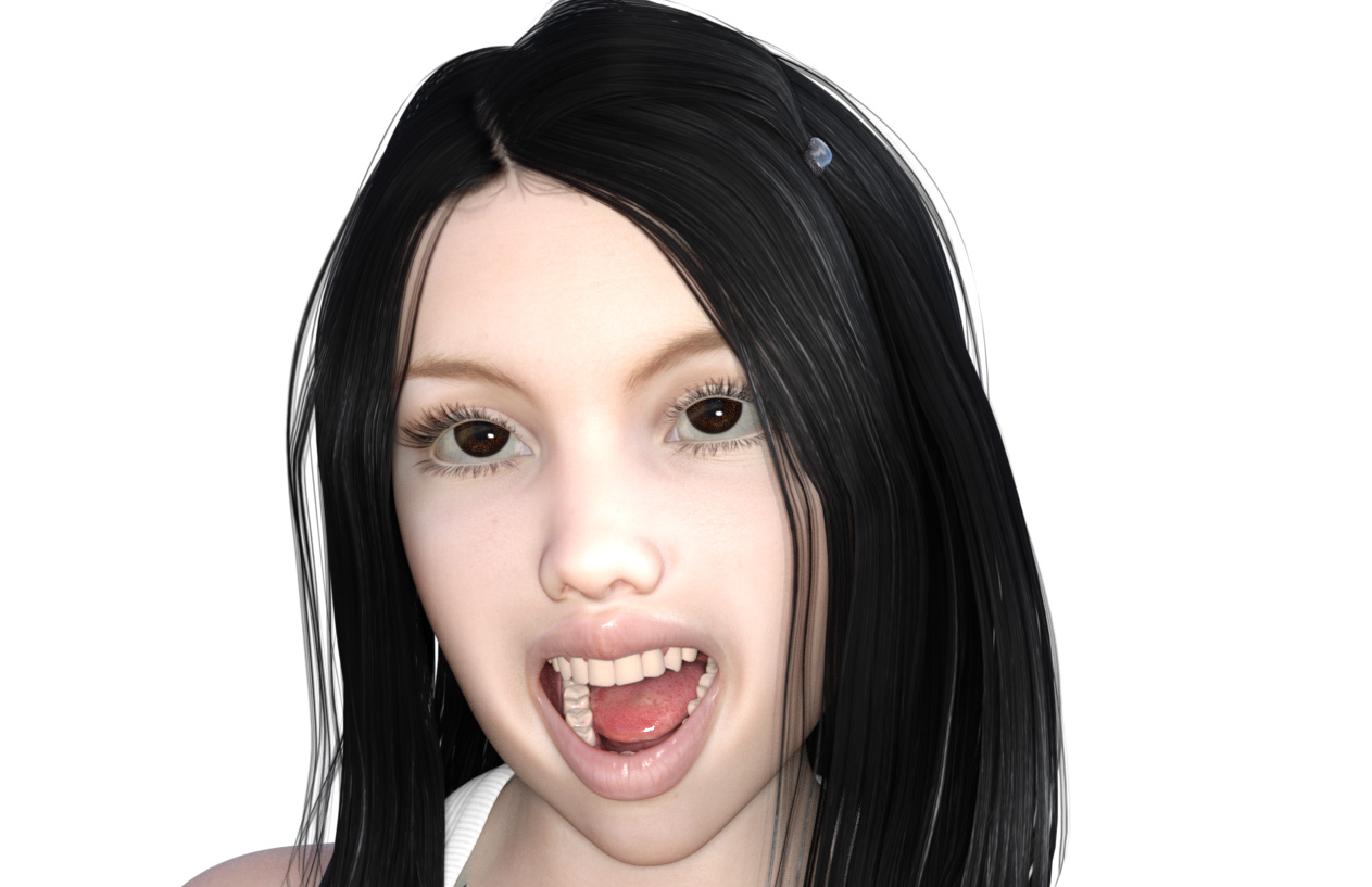 【Daz Studio】驚いて口が開いた表情を作ってみた。 | 【 マンガ×AI 】マンガロイドjp